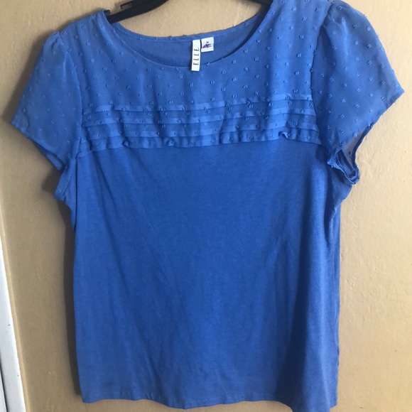 Elle | Tops | Elle Blouse Blue Color | Poshmark